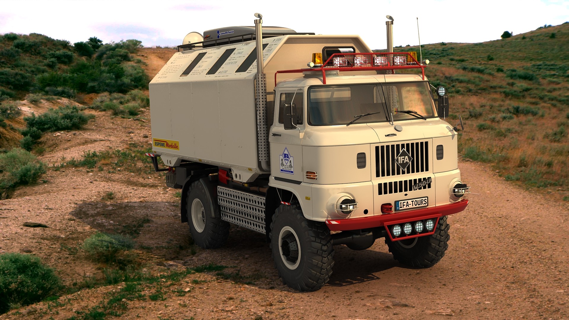 IFA LKW W50 LA/A/C "Expedition" in 3D - IFA-Tours