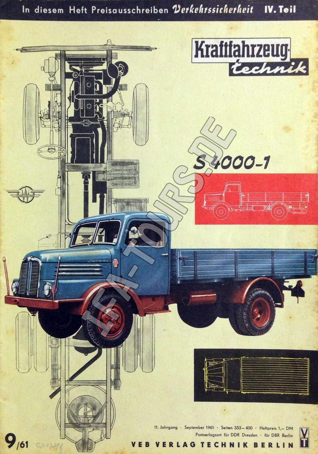 IFA LKW S4000 Pritschenwagen - IFA-Tours