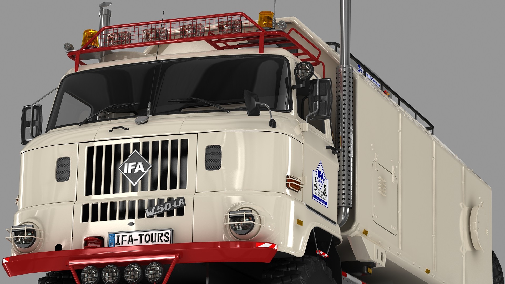 IFA LKW W50 LA/A/C "Expedition" in 3D - IFA-Tours